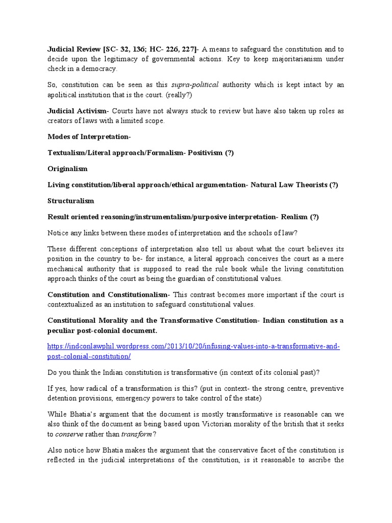 Constitutional Interpretation | PDF