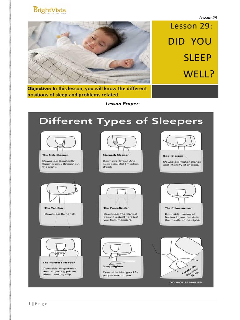 Unit 37 - Did You Sleep Well | PDF