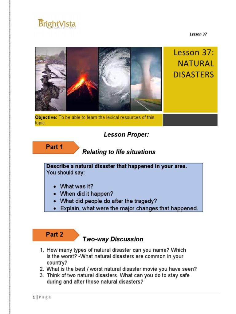Natural Disasters: Types and Safety | PDF | Natural Disasters ...