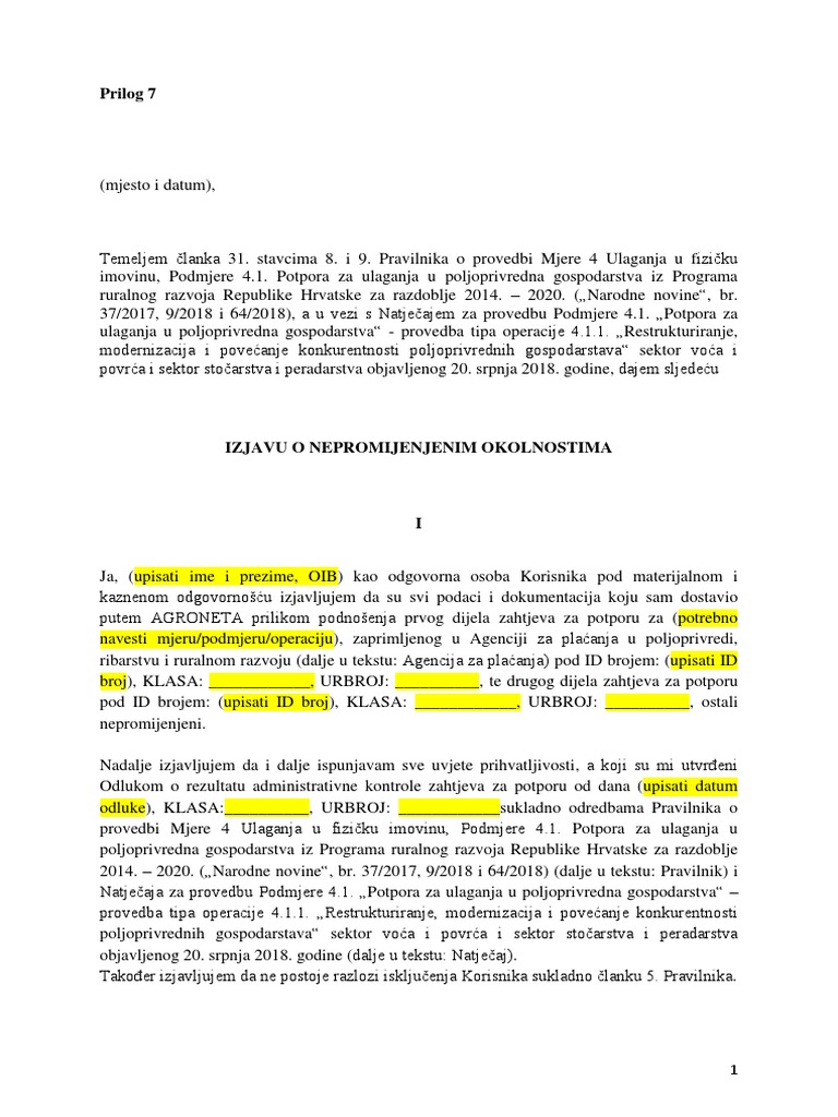 Prilog 7 | PDF