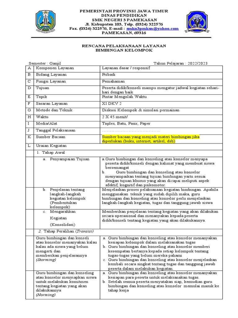 RPL Bimbingan Kelompok | PDF | Karier & Perkembangan