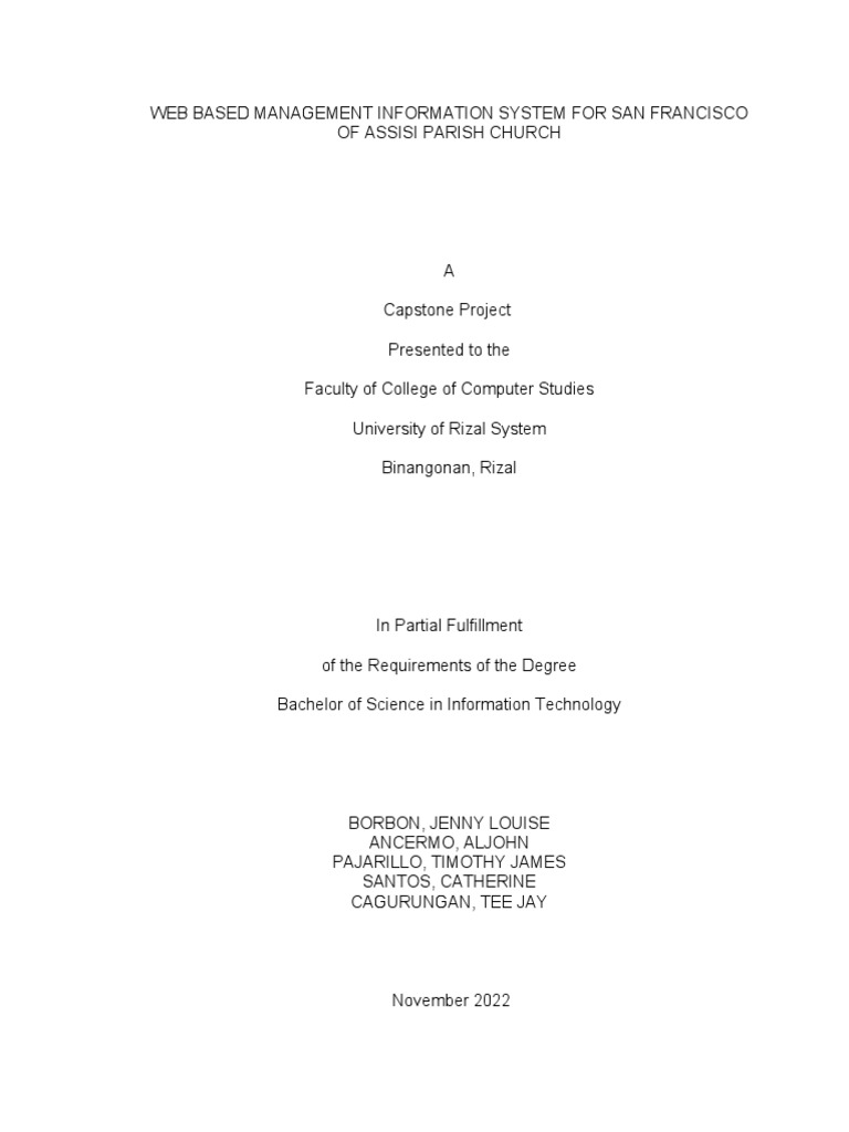 Capstone Manuscript Template | PDF | Software Testing | Software ...