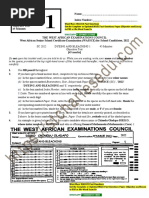 WAEC Past Questions On Painting and Decorating | PDF | Paint | Artistic ...