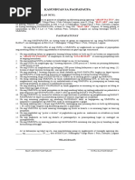 Tagalog Agreement Template | PDF