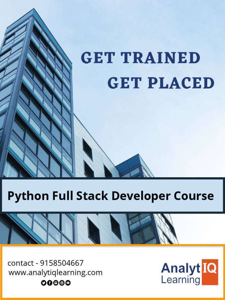 Analytiq Learning PythonFull Stack 1 | PDF Analytiq Learning PythonFull Stack 1 | PDF