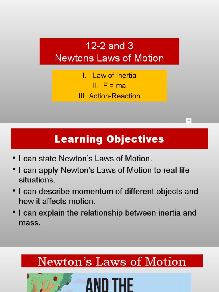 Newtons Laws | PDF | Inertia | Newton's Laws Of Motion