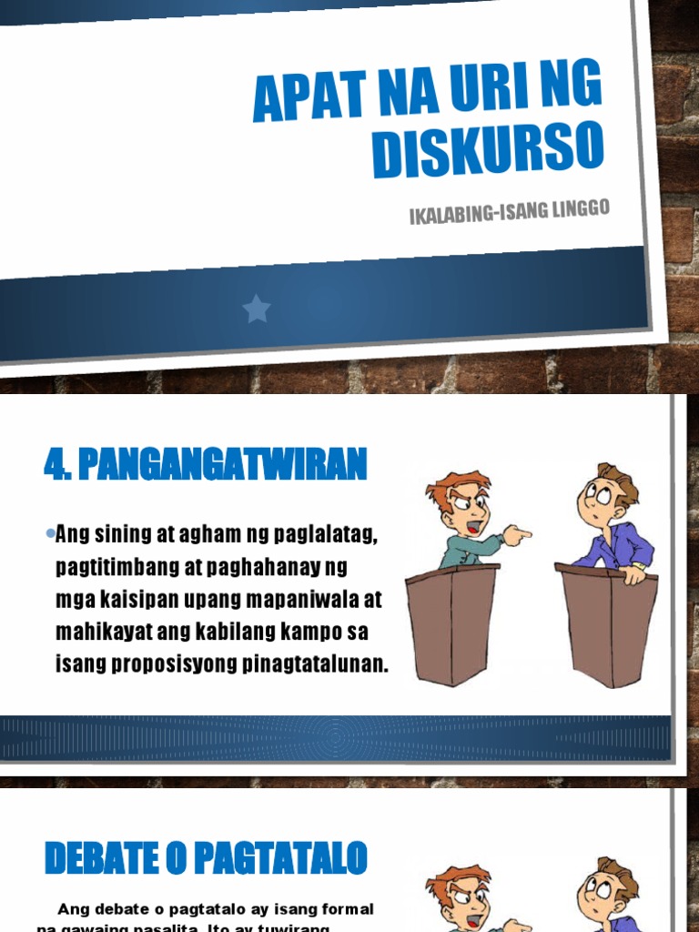 Uri NG Diskurso Pangangatwiran | PDF