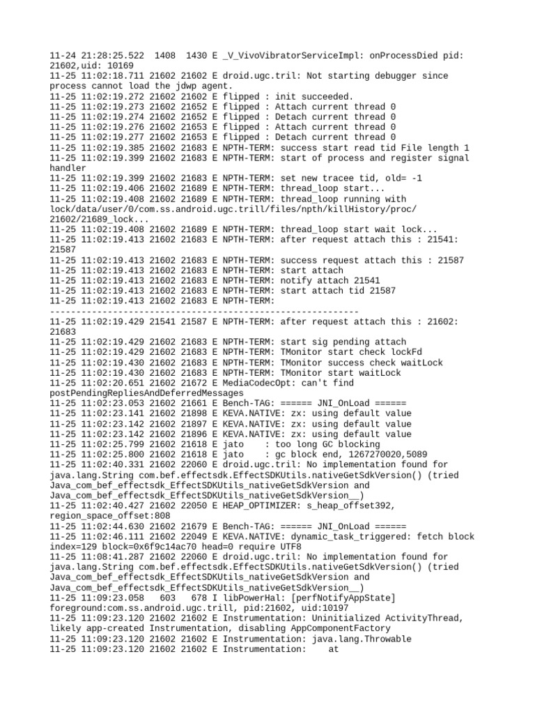 Log | Download Free PDF | Java (Programming Language) | Software