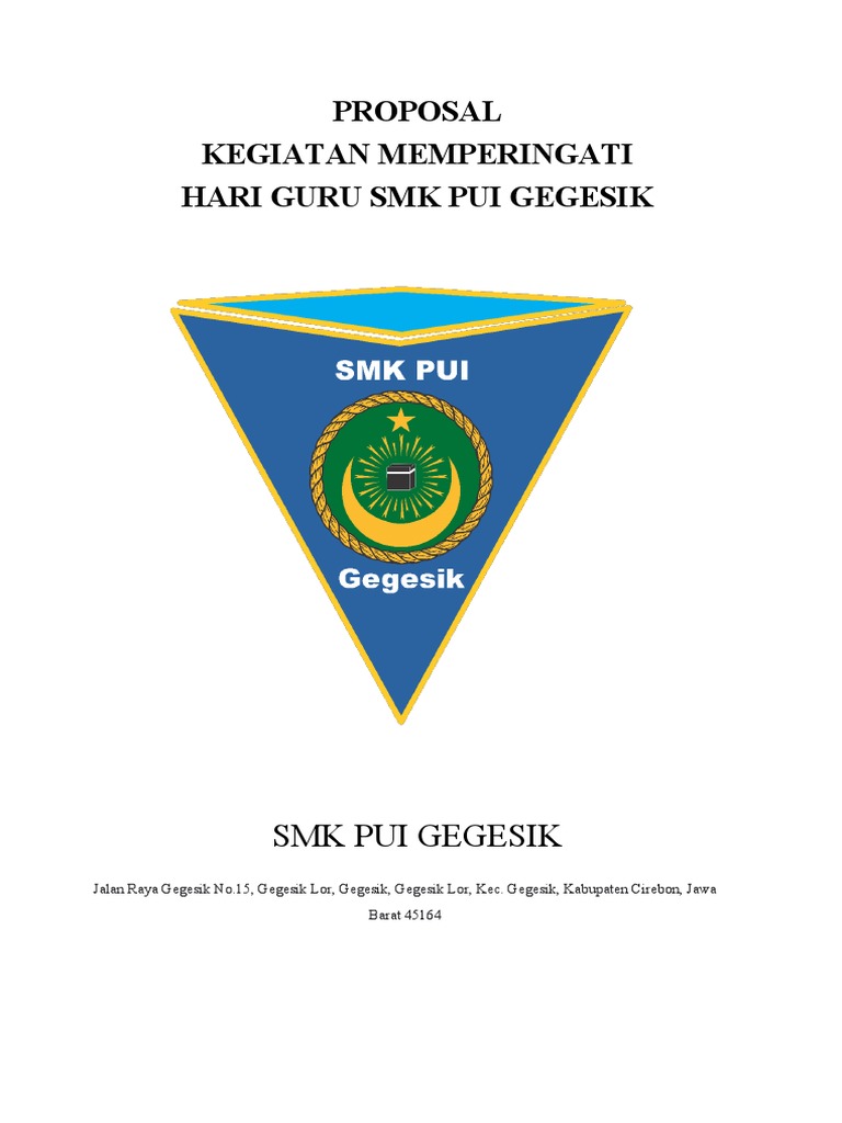 Proposal HGN SMK PUI GEGESIK | PDF