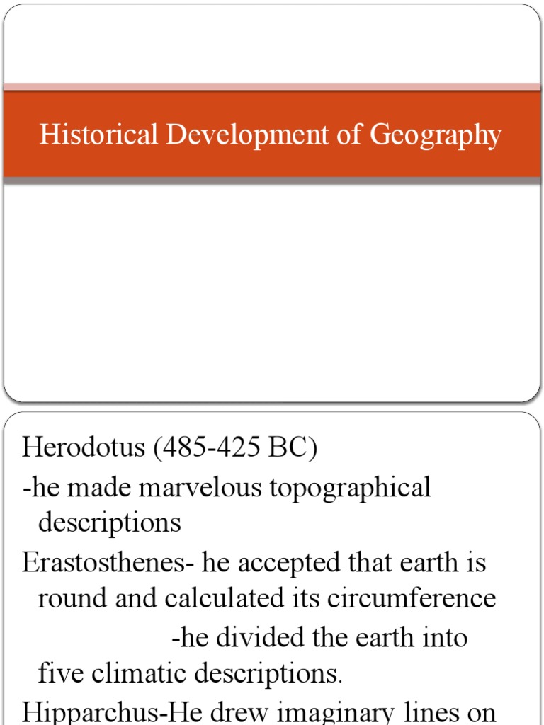 Historical Development of Geography | PDF