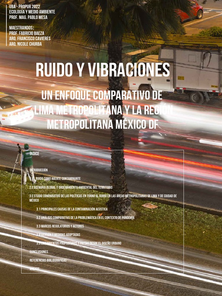 Contaminación Acústica en Ciudades Latinoamericanas | PDF | Sonido ...