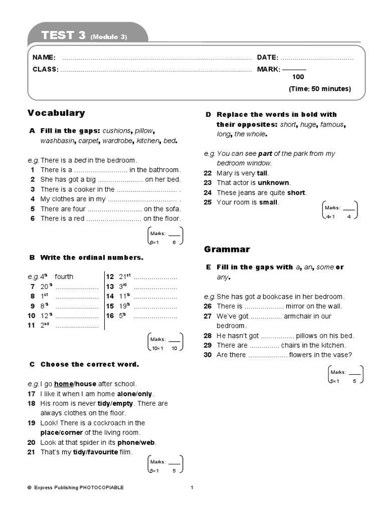Spark 1 INT Test 3 | PDF