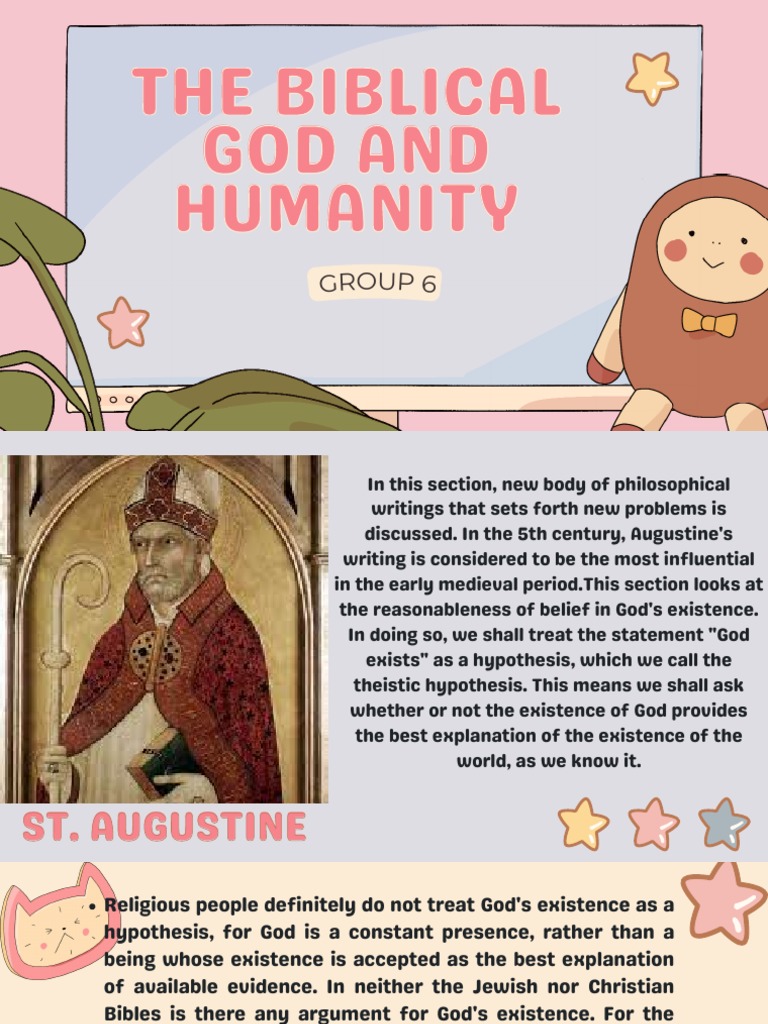 The Biblical God and Humanity | PDF | God | Existence Of God