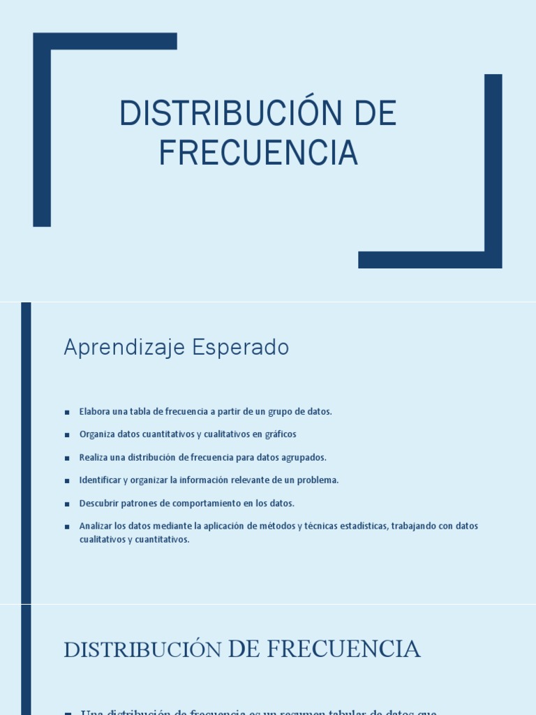 Análisis de distribución de frecuencias y representación gráfica de ...