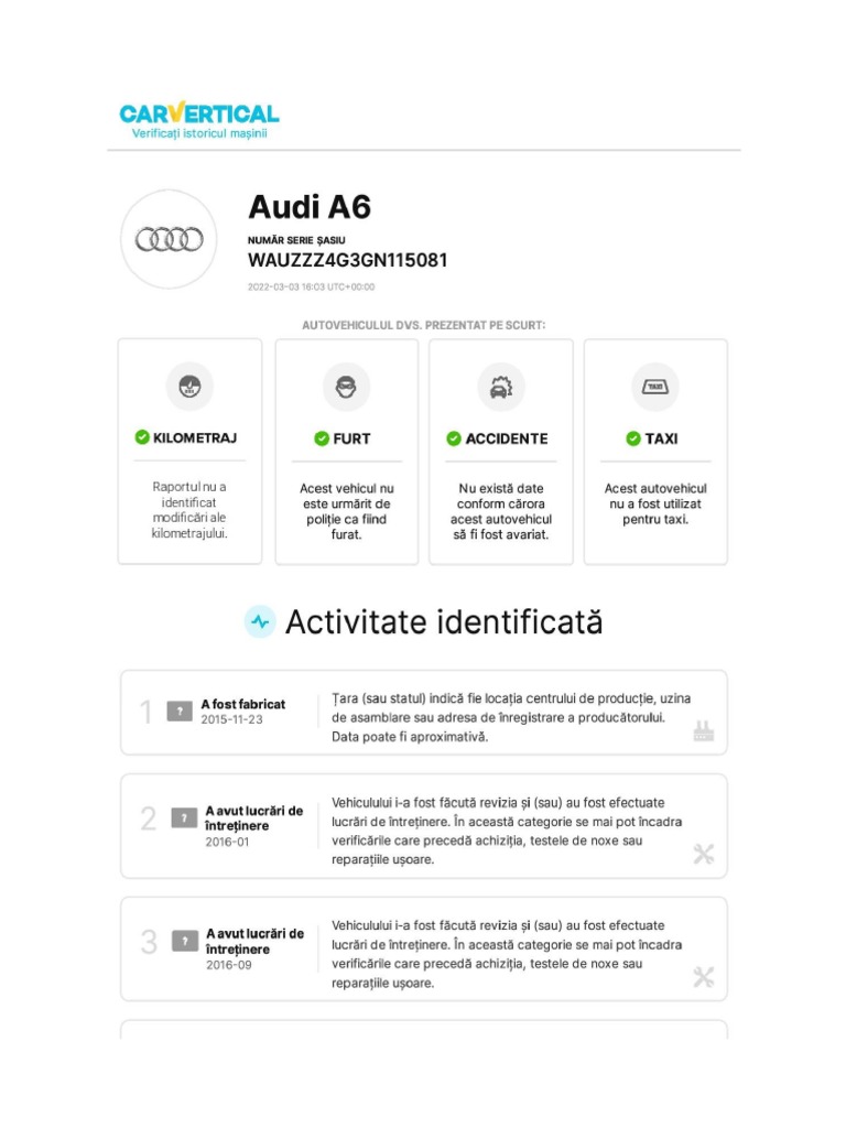 Raport - Carvertical | PDF