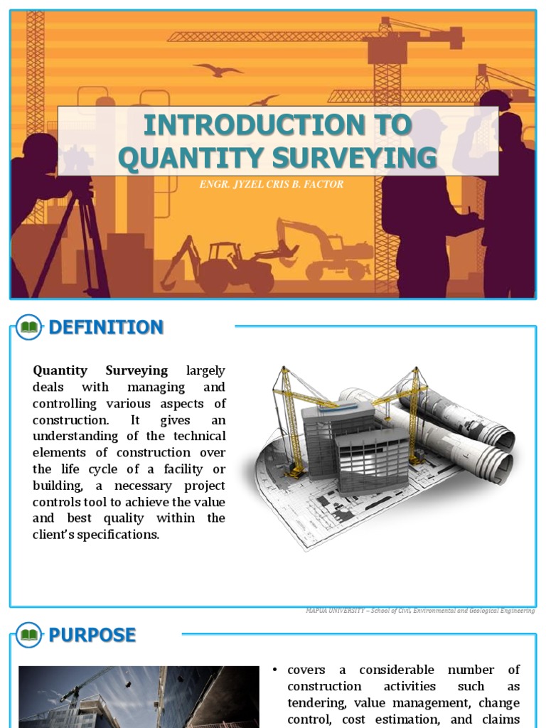 CE155P-2 Introduction To Quantity Surveying | PDF | Engineering | Surveying