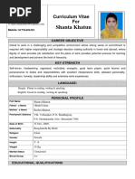 Imran Khan CV 2 | PDF | Peshawar | Software