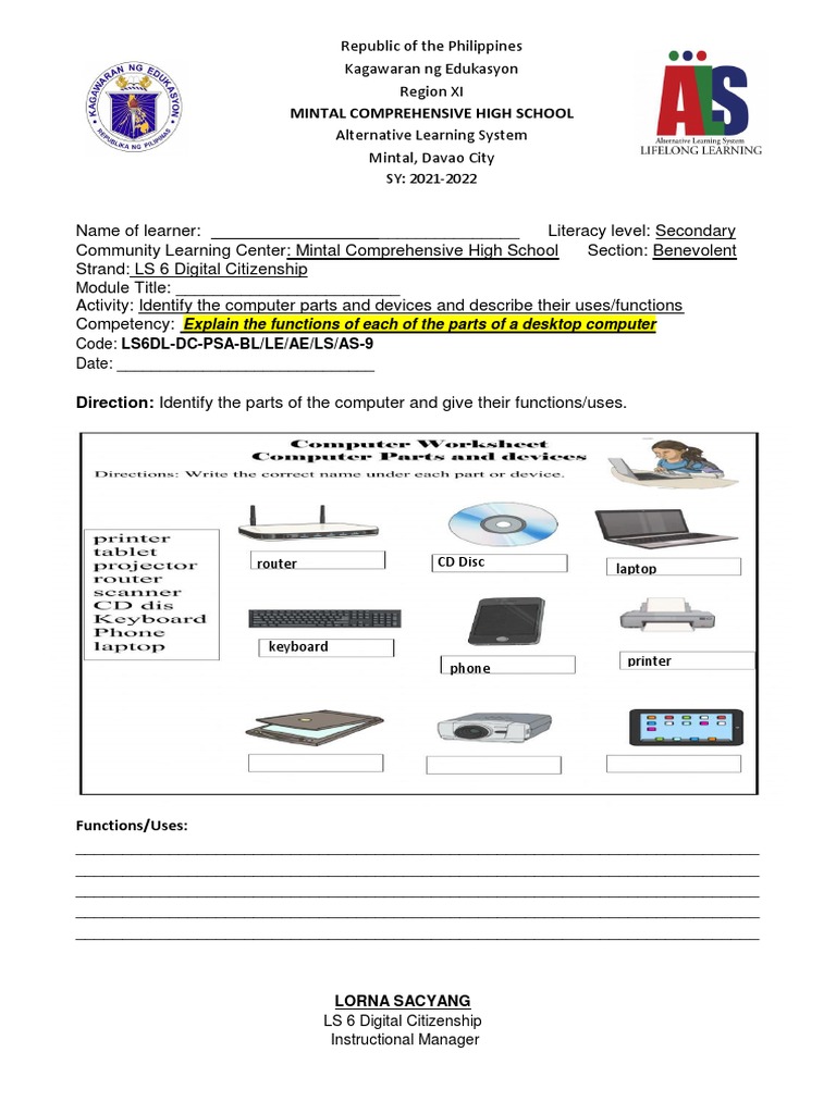 Ls6 Digital Citizenship 2022 | PDF | Educational Technology | Word Processor