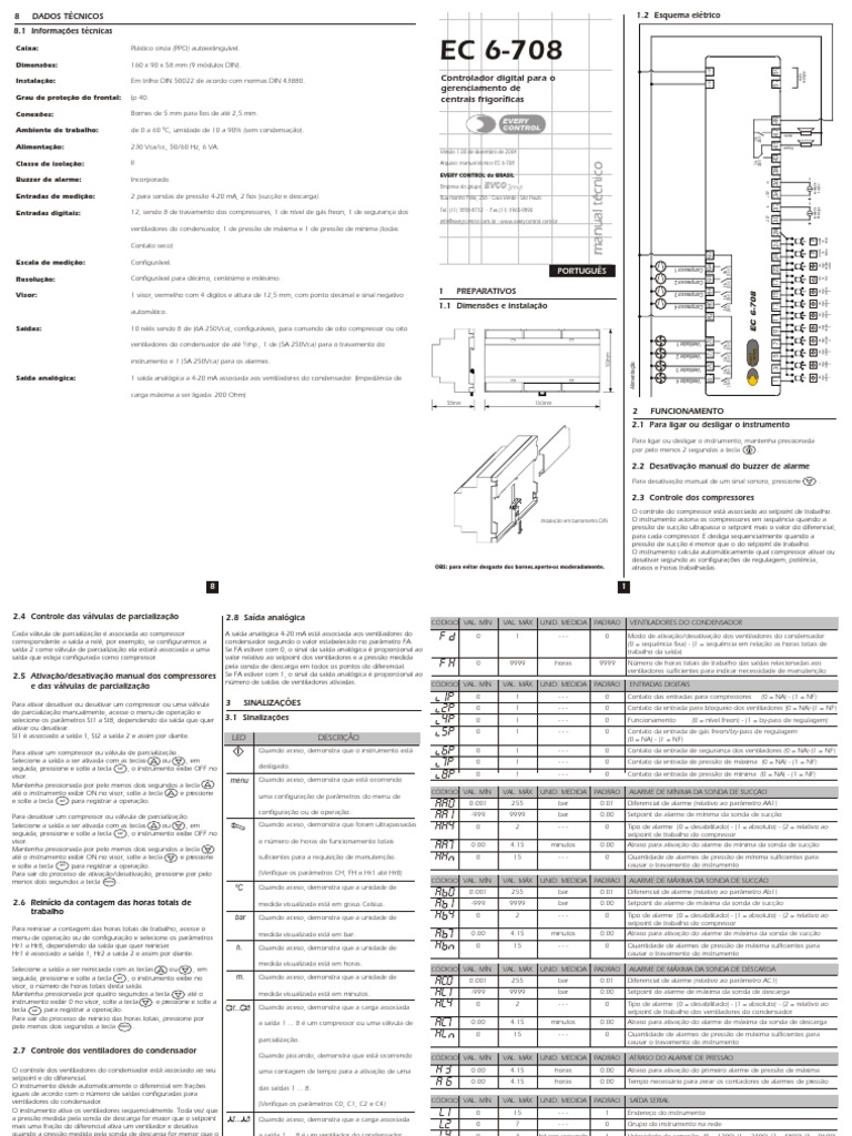 Manual Every Ec-6 708 | PDF | Gases | Natureza