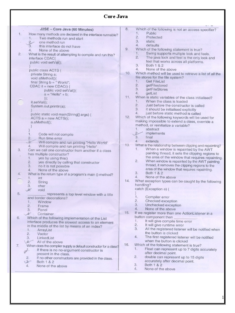 Core Java Part 2 | PDF | Computers Core Java Part 2 | PDF | Computers