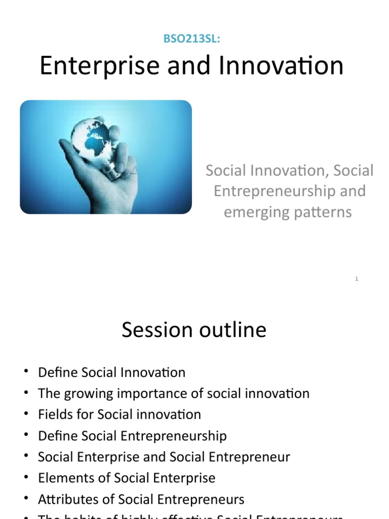 Defining Social Innovation & Entrepreneurship | PDF | Social Science