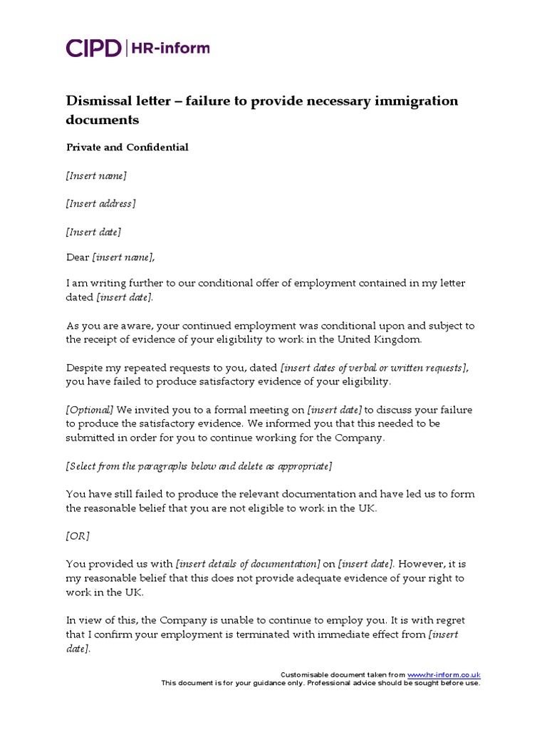 Employment Termination Due to Immigration Issues | PDF | Employment ...