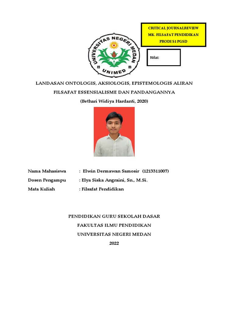 CJR Filsafat Pendidikan - Kelompok 5 | PDF