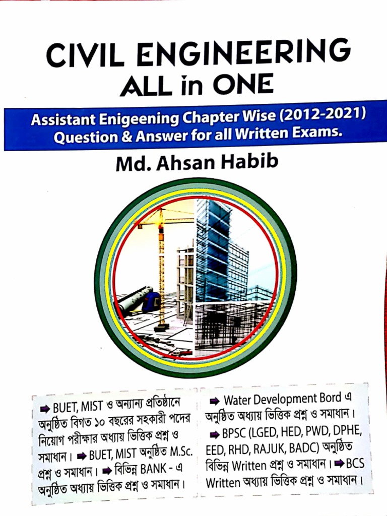 Civil Engineering All in ONE by Md. Ahsan Habib | PDF