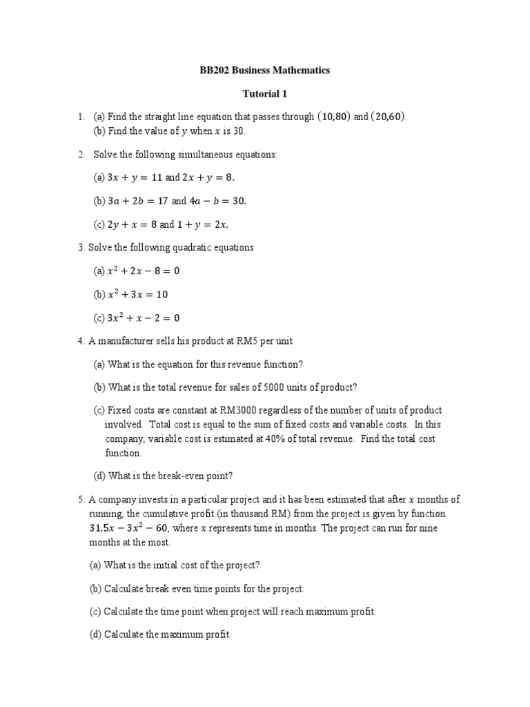 Tutorial Combined | PDF