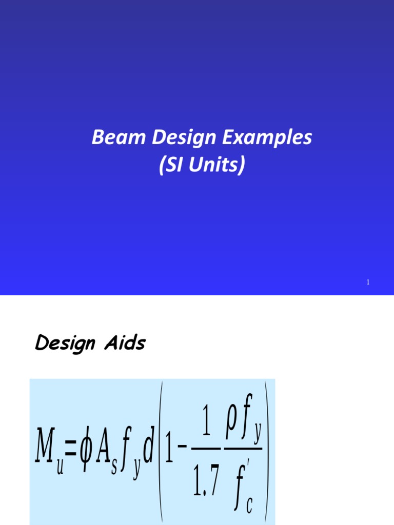 Beam Design | PDF | Beam (Structure) | Applied And Interdisciplinary ...