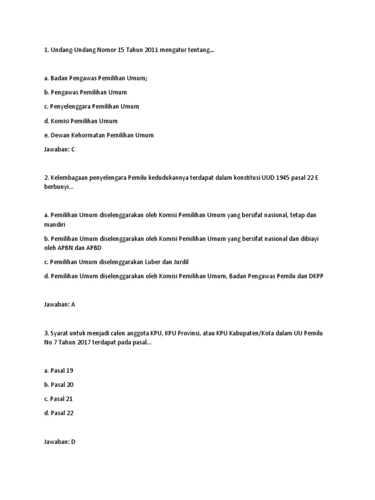 CONTOH SOAL Tes PPK 2024 | PDF