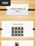 12 Basic Strike of Arnis | PDF | Individual Sports | Combat Sports