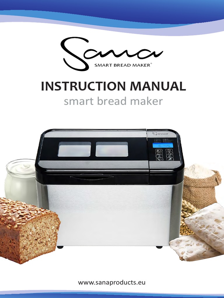 Sana Breadmaker en Min | PDF | Breads | Dough