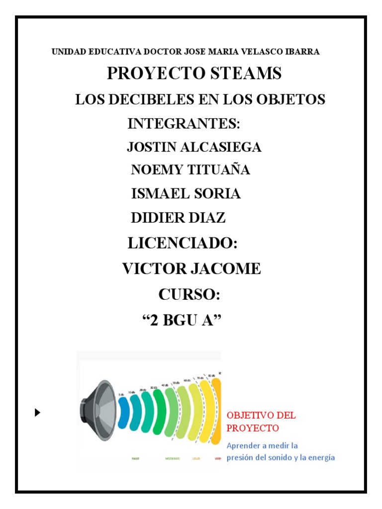 Proyecto Steams Atsd 2 | PDF | Sonido | Decibel