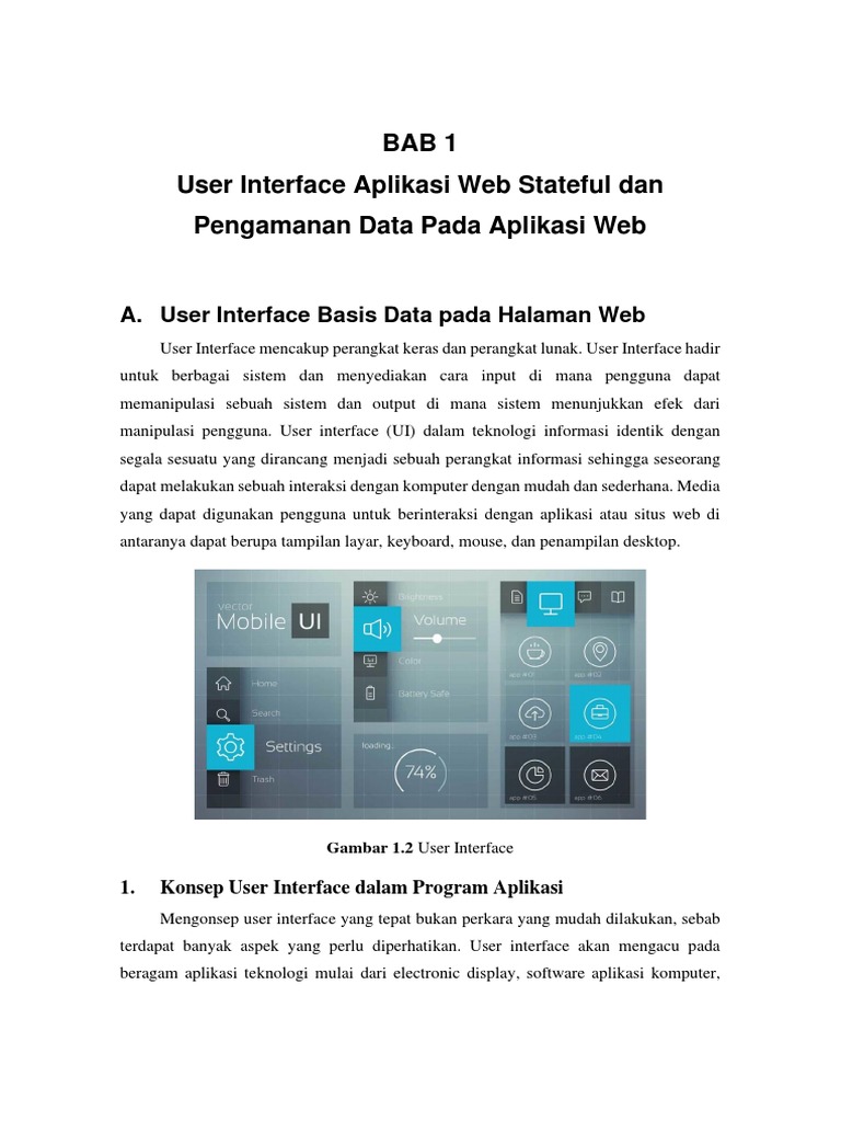 BAB 1 User Interface Aplikasi Web Stateful Dan Pengamanan Data Pada Aplikasi Web - A | PDF ...