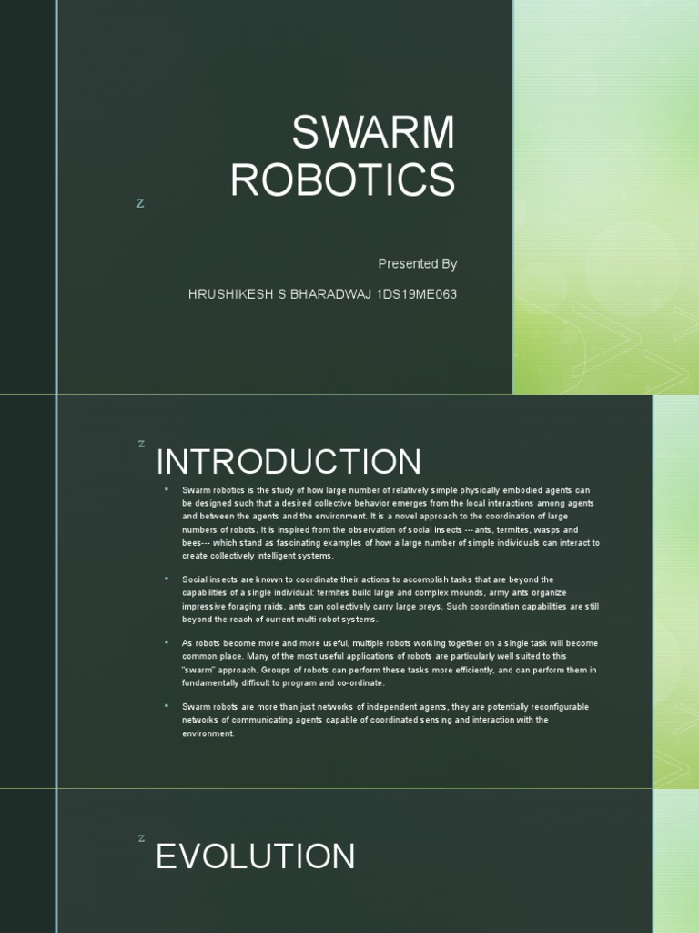 Swarm Robotics | PDF