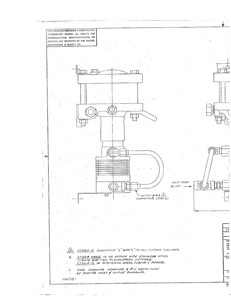 Haskel Model Atv-4 Interconnecting Inlet Outlet Tubing | PDF