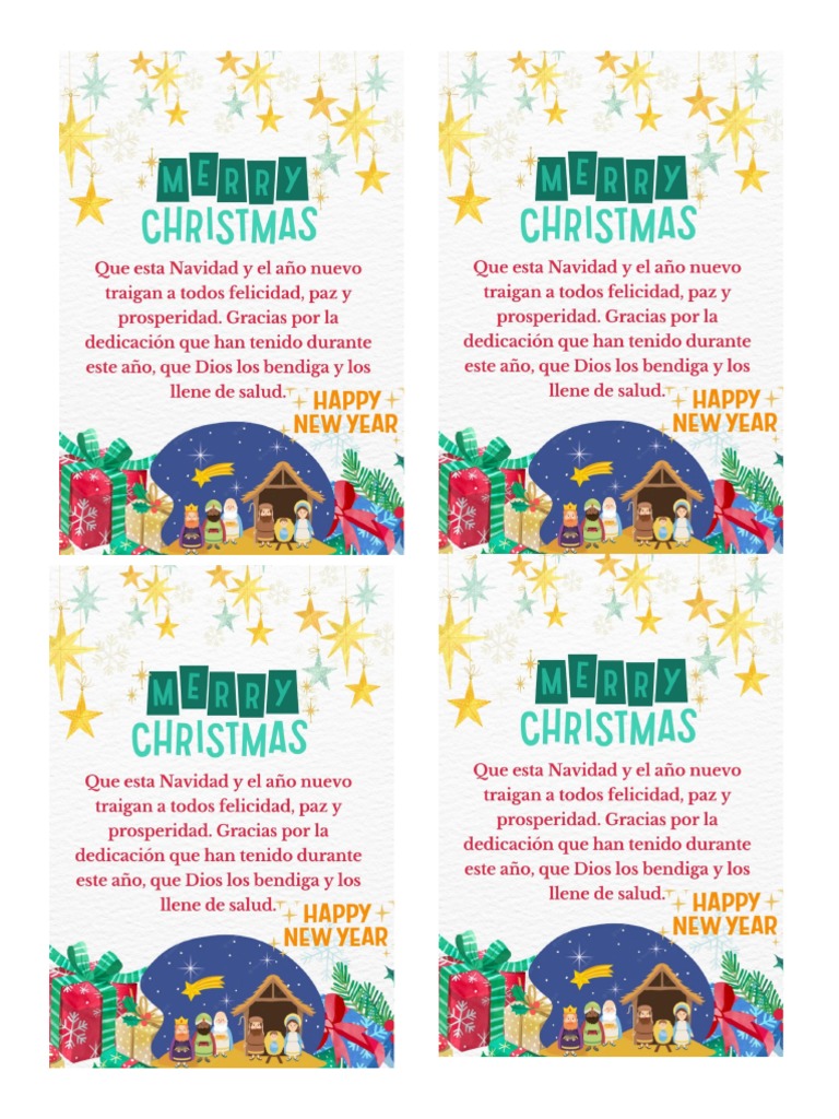Tarjeta Feliz Navidad | PDF