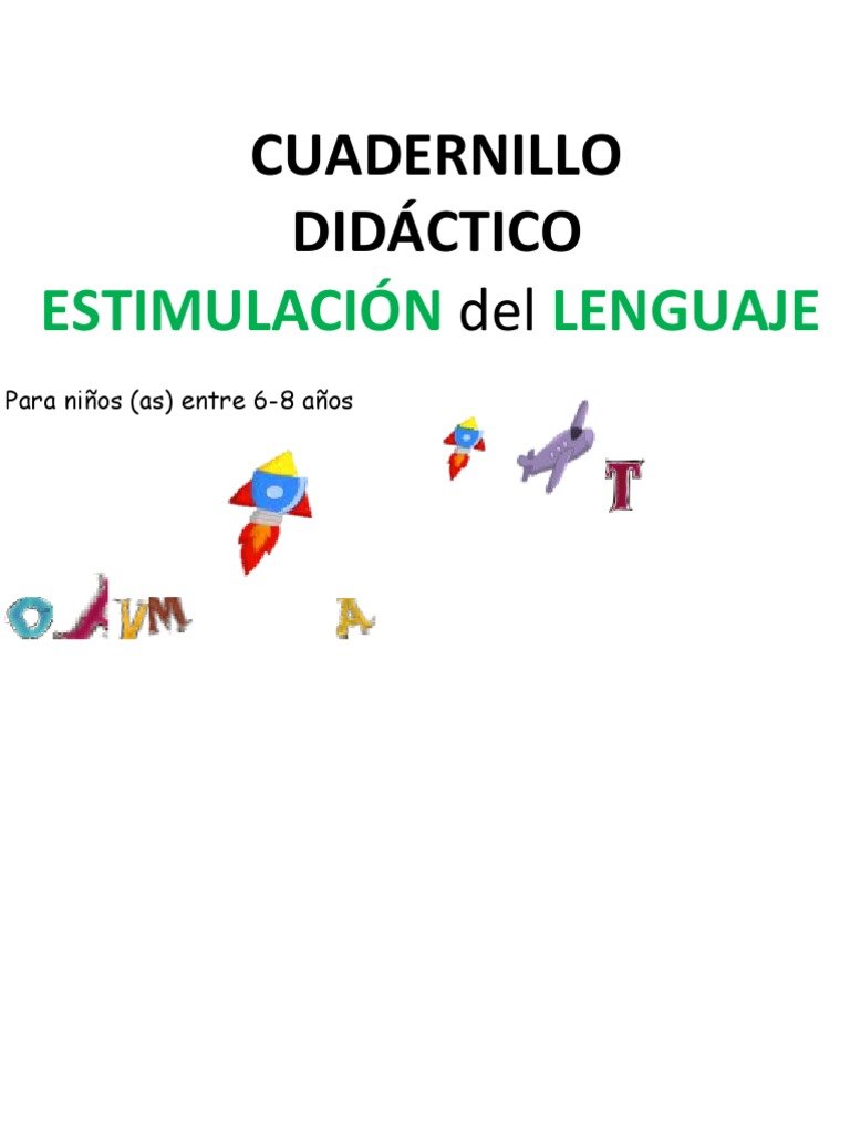 Cuadernillo Estimulación Del Lenguaje 6 A 8 Años | PDF | Relaciones ...