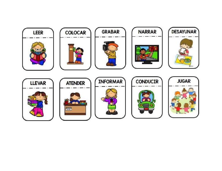 Verbos en Tarjetas | PDF