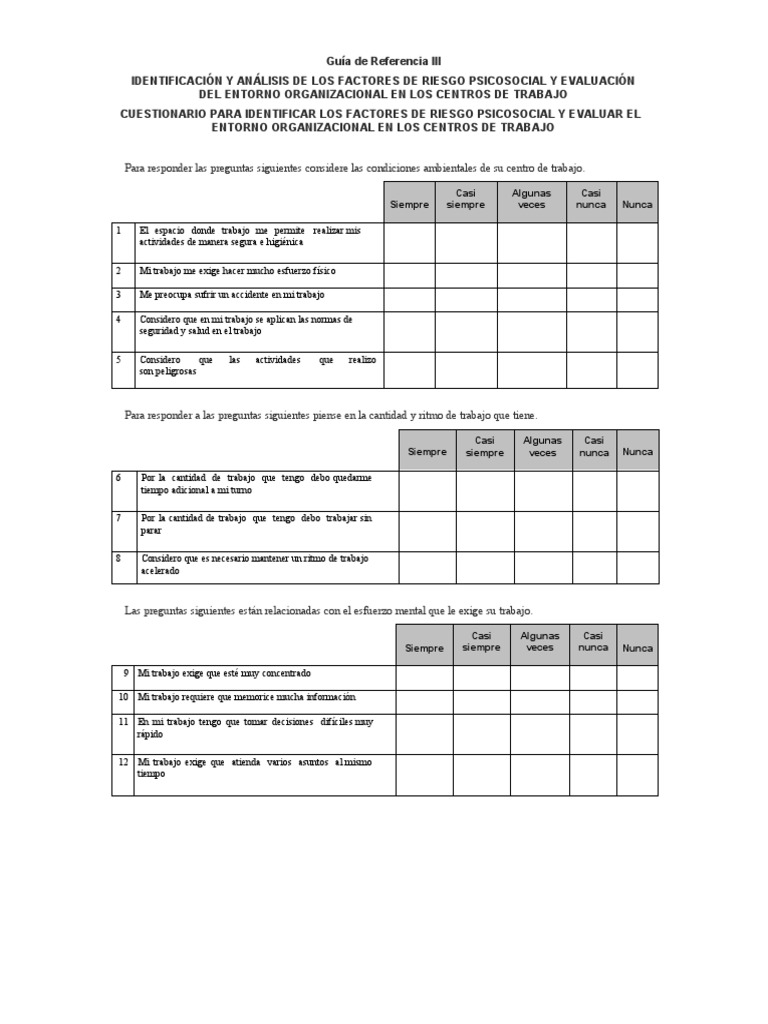 Norma 35 Guia de Referencia 3 | PDF | Tiempo de trabajo