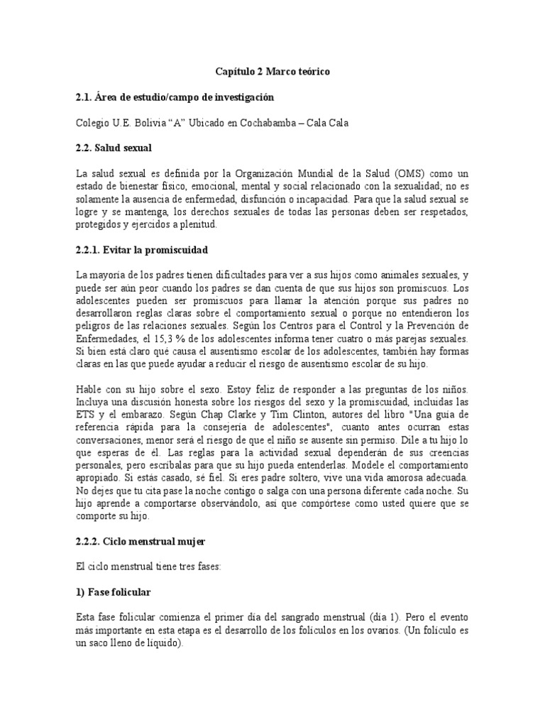 Capitulo 2... RSU | PDF | Ciclo menstrual | Infección transmitida sexualmente
