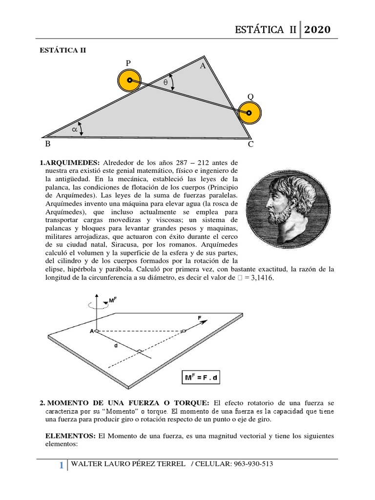 Estática II Pre | PDF