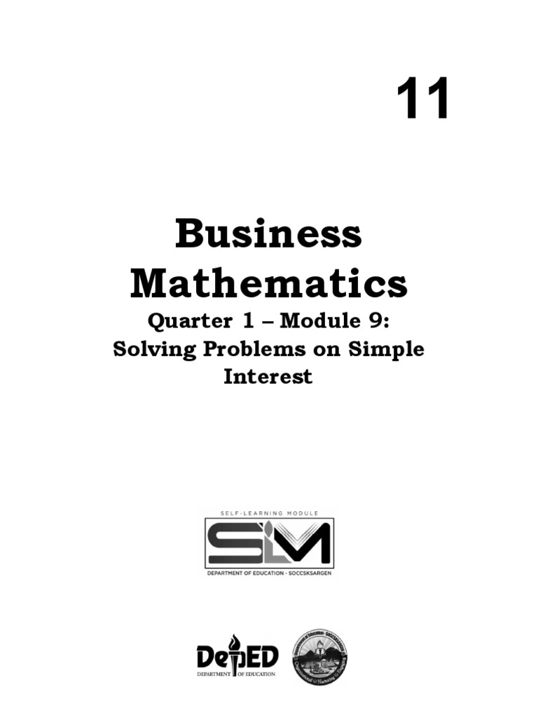 Solving Problems On Simple Interest | PDF Solving Problems On Simple Interest | PDF