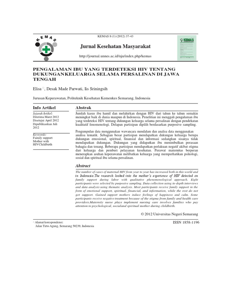 Ida Rohmaningsih Analisis Jurnal Kualitatif | PDF