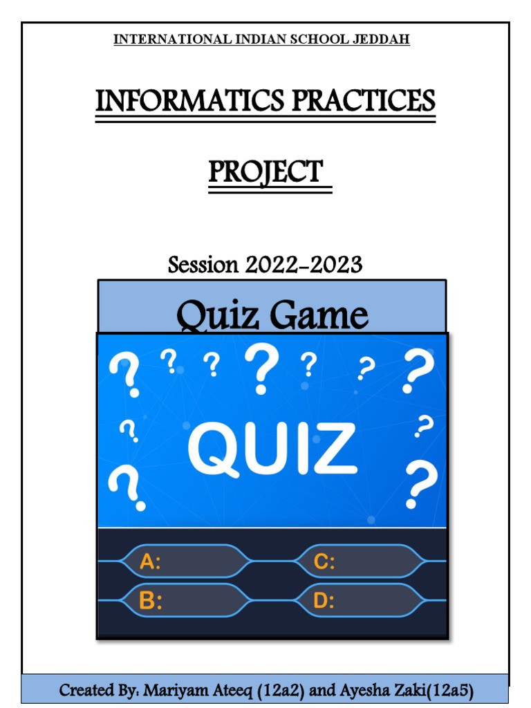 Informatics Practices Project Pdf Computing Computer Architecture 7228