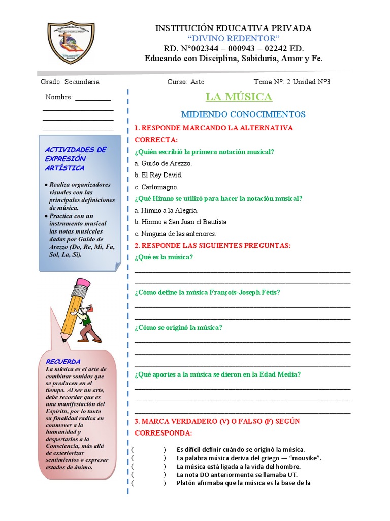 Definición y Origen de la Música | PDF