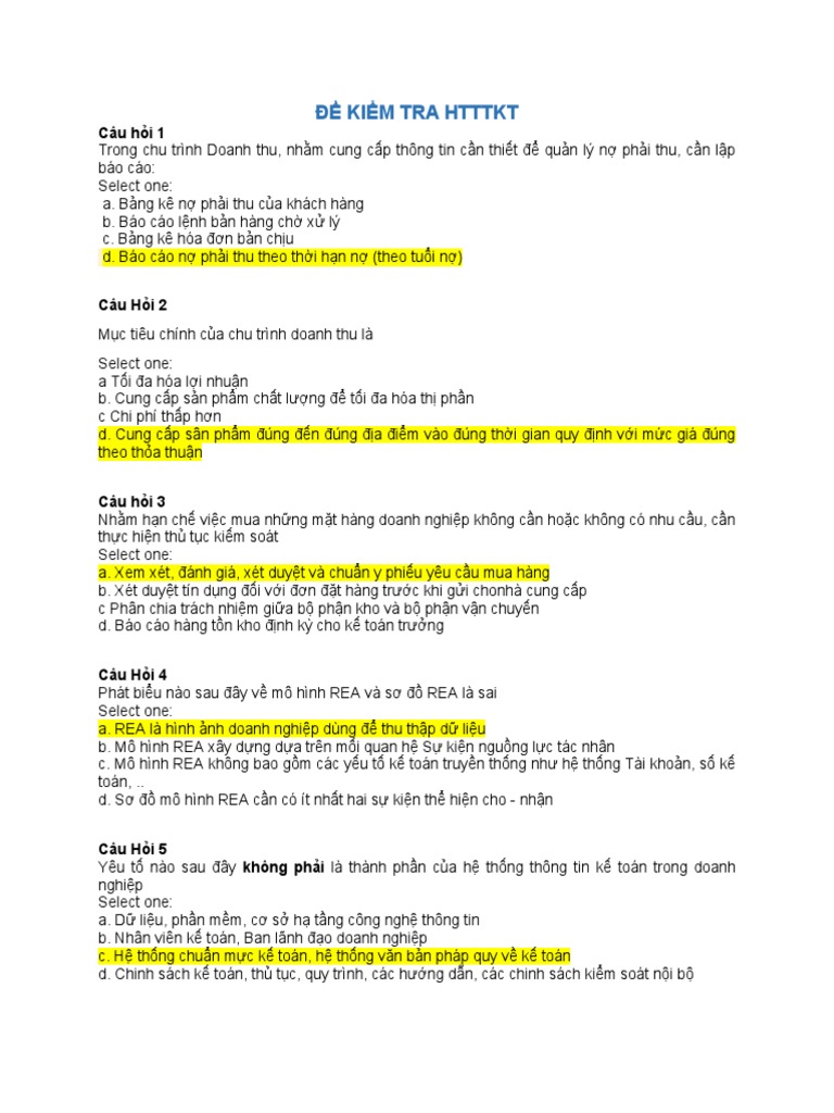 đề ktra gk htttkt | PDF