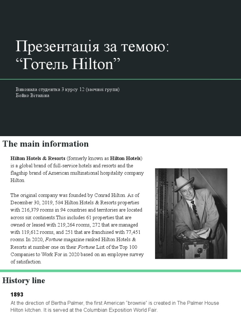 History of Hilton Hotels & Resorts | PDF | Hilton Worldwide | Hotel