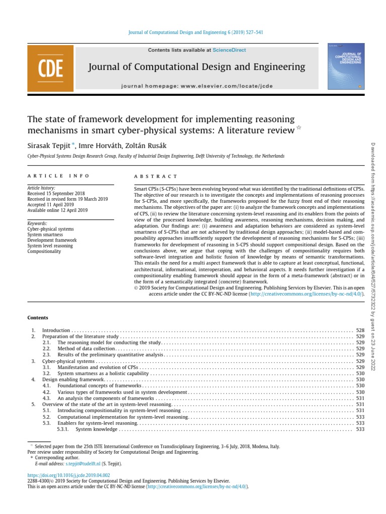 Framework for Implementing Reasoning in Smart CPS | PDF | System | Conceptual Model